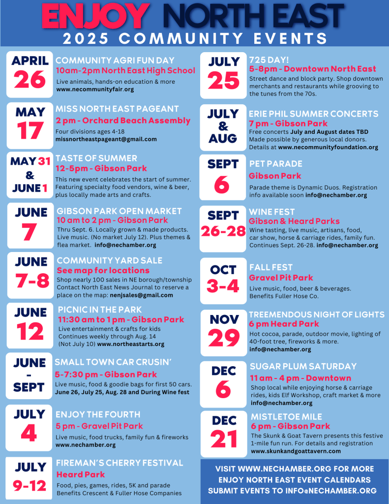 2025 Community Events – Enjoy North East